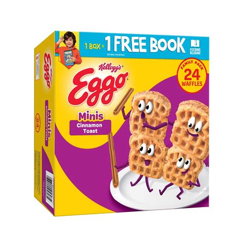 Eggo Minis Cinnamon Toast Frozen Waffle Bites 258 Oz 24 Count Frozen