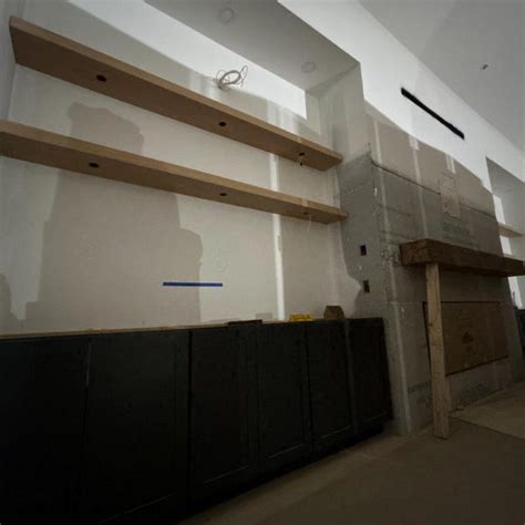 White Oak Floating Shelf Custom Made Wood Wall Mounted Shelves Rustic
