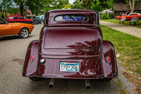 1934 Ford Custom 3 Window Coupe Street Rod Editorial Stock Image