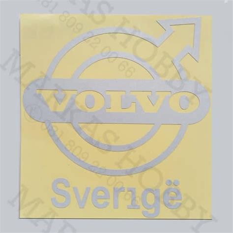 Jual Stiker Volvo Sverige Silver Logo Shopee Indonesia