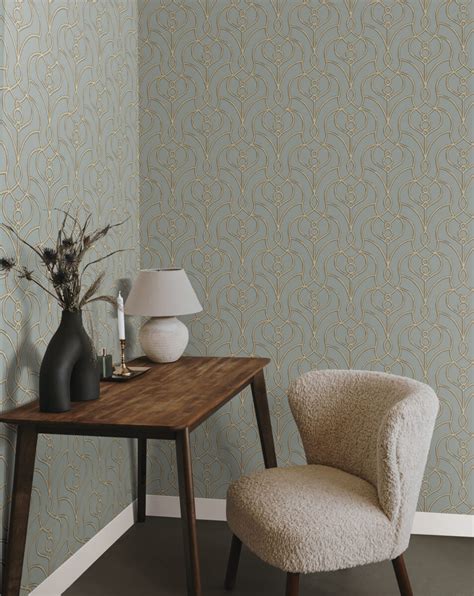 Ev3948 Candice Olson Casual Elegance Divine Trellis Wallpaper Dusty
