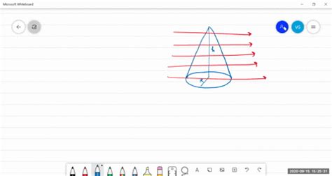 A Cone With Base Radius R And Height H Is Located On A Horizontal Table A Horizontal Uniform