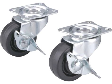 Wholesale Hard Rubber Swivel Castors With Brake Supplier Extol