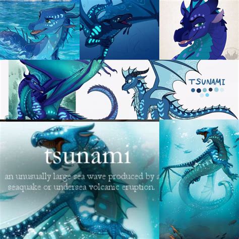 Wof Tsunami Fanart Wings Of Fire Dragons Wings Of Fire Tsunami