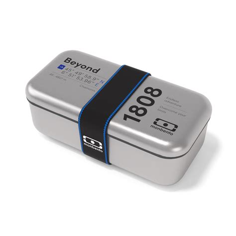 Mb Sense Beyond Stainless Steel Bento Box The Black And Blue Metal