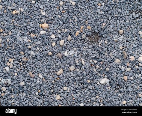 Blue Gravel Texture Background A Lot Of Small Stones In Different
