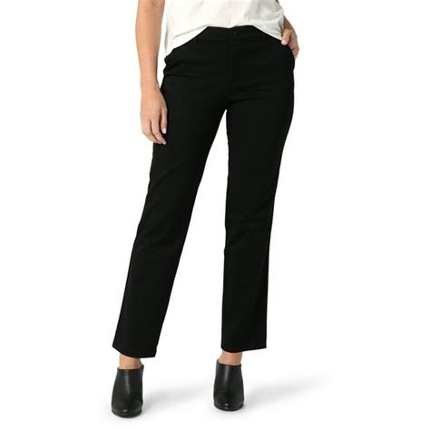 Lee® Womens Comfort Waist Woven Straight Leg Pant