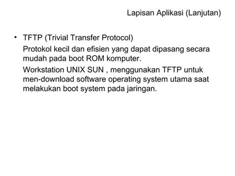 Jaringan Komputer Pertemuan 3 Referensi Model Tcp Ip Ppt