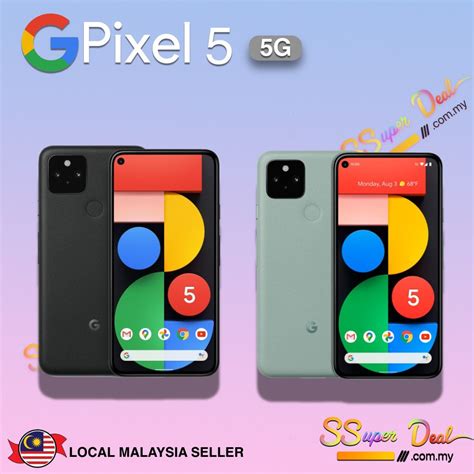 Google Pixel 5 128GB 5G Smartphone Sorta Sage Just Black Shopee