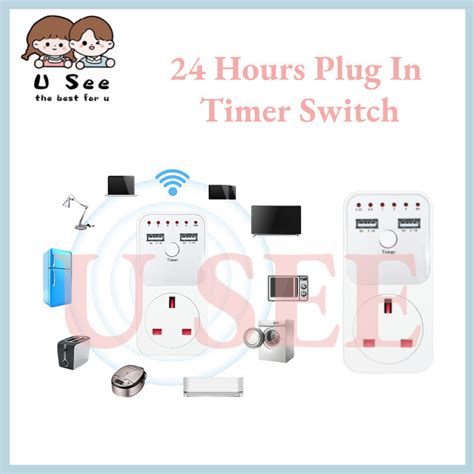 Ready Stock Countdown Timer Socket Outlet Plug In Time Controller