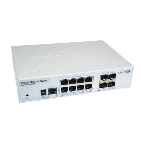 12 портовый управляемый коммутатор Mikrotik Crs112 8g 4s In 110877 фото отзывы