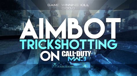 Aimbot Trickshotting On Mw3 Youtube