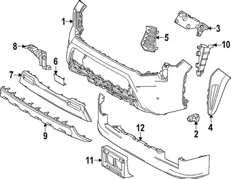 2024 2025 Toyota Tacoma Lower Panel Center Bracket 52126 Ak010 Toyota