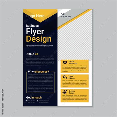 Corporate Business Flyer Layout Flyer Cover Design Annual Report