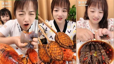 Eating Show Eat Seafood Octopus Lobster🍽️🐙holy Eat Eating Fresh Seafood