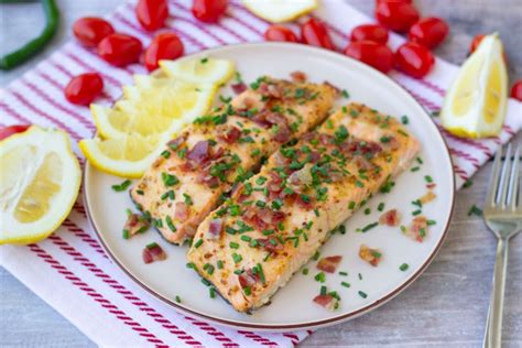 Air Fryer Salmon Recipe With Maple Bacon Life Is Sweeter By Design