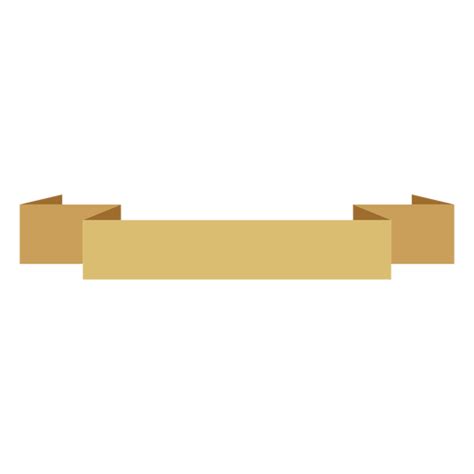 Design PNG E SVG De Fita Dourada Plana Para Camisetas