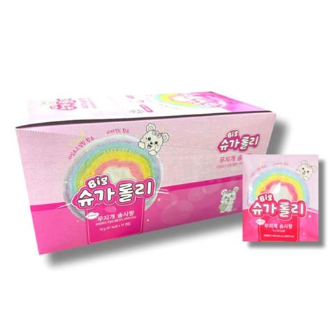 빅슈가롤리 슈가롤리솜사탕 무지개솜사탕 1박스 15봉 홈플러스 택배배송