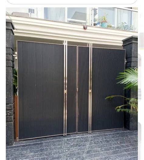 Modern Aluminium Sliding Gate For Home 3 5 X 7 Feet At Rs 260 Kg In