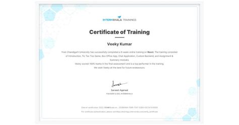 veeky kumar on linkedin successfully completed the react training from