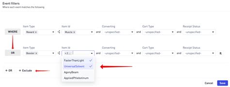 Event Filters Explore Tool Gameanalytics Documentation