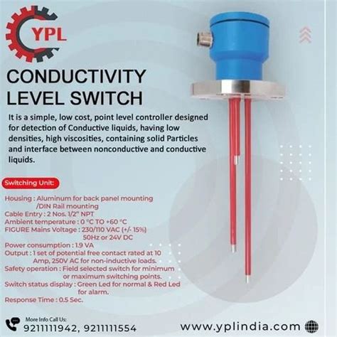 Top Mount Media Type Liquid Conductivity Level Switch Ypl Cls10 Meter Technology
