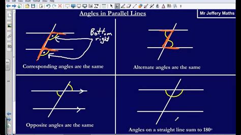 Angles In Parallel Lines Edexcel Gcse Maths Youtube