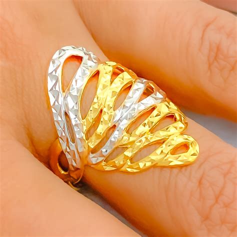 Asymmetrical Elongated Loop Ring Andaaz Jewelers