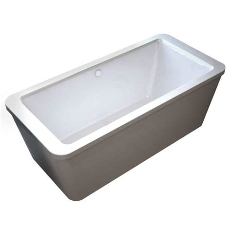 Universal Tubs Carnel 56 Ft Acrylic Center Drain Rectangular Bathtub