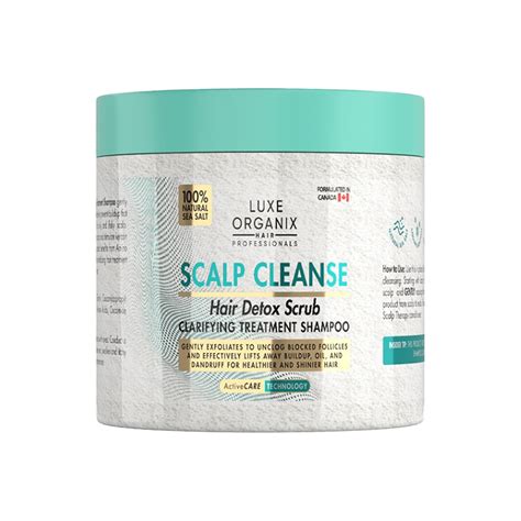 Luxe Organix Scalp Cleanse Hair Detox Scrub Clarifying Treatment Bini