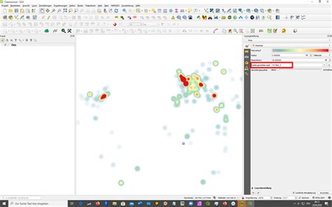 Qgis Heatmap Based On Values Of Points Geographic Information Systems Stack Exchange