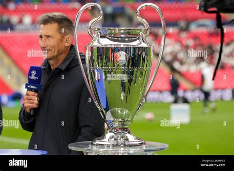 London Uk 31st May 2024 The Ucl Trophy Seen Before The Uefa Champions League Final Match