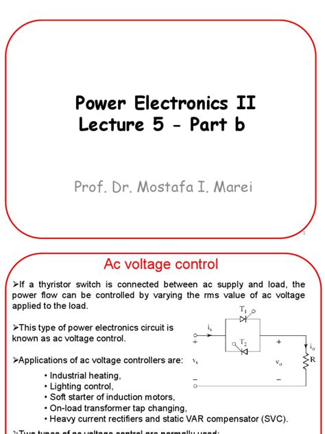 lecture 5b ac voltage control pdf pdf rectifier power electronics