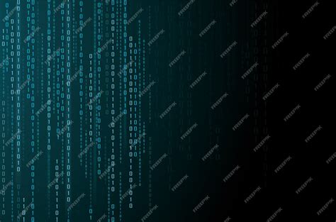 Premium Vector Abstract Technology Binary Code Background