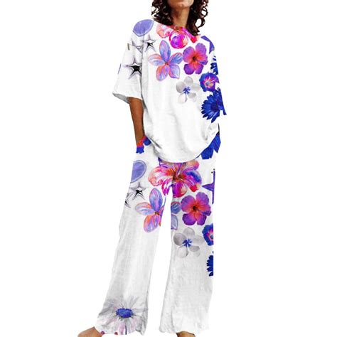 Clearance Sale Uooqdmx Lounge Sets For Women Womens Pajama Sets Cotton Linen Set Oversized T