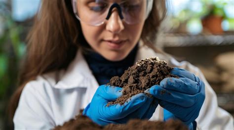 Premium Photo A Farm Specialist Conducting Field Experiments And Examining Soil Organisms In