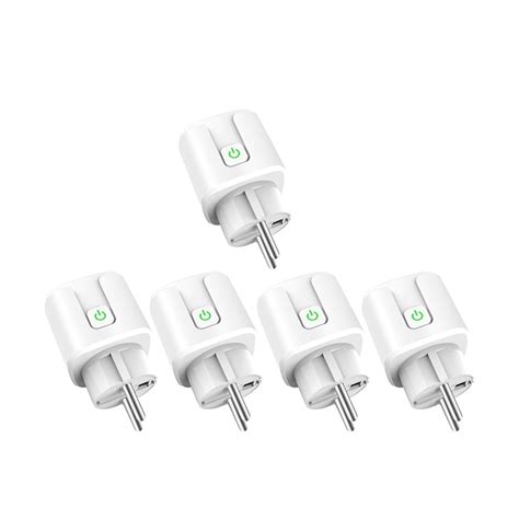 Tuya Wifi Smart 20a Power Mornitor Energy Saving Timer Socket Smart Life Voice Control Easy To