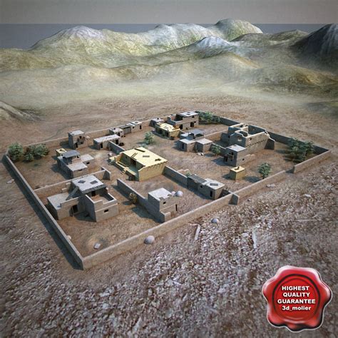 Afghanistan Village Houses 3d Obj