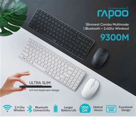 Rapoo 9300m Wireless Keyboard And Mouse Combo At ₹ 3500 Set Computer Keyboard In Rajkot Id