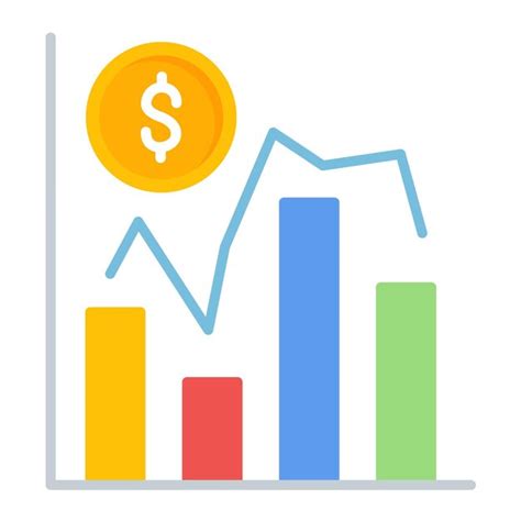 Premium Vector Graph Flat Illustration
