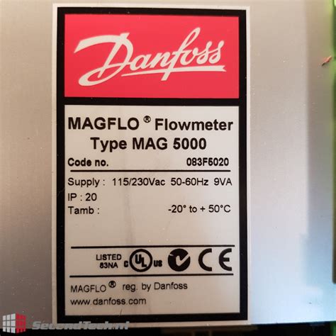 Danfoss Magflo Mag 5000 083f5020 Flow Transmitter 083f5032 Panel