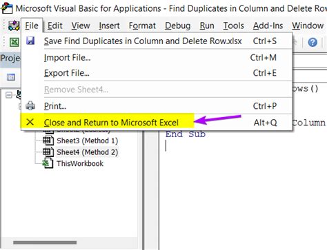 4 Ways To Find Duplicates In A Column And Delete Rows In Excel