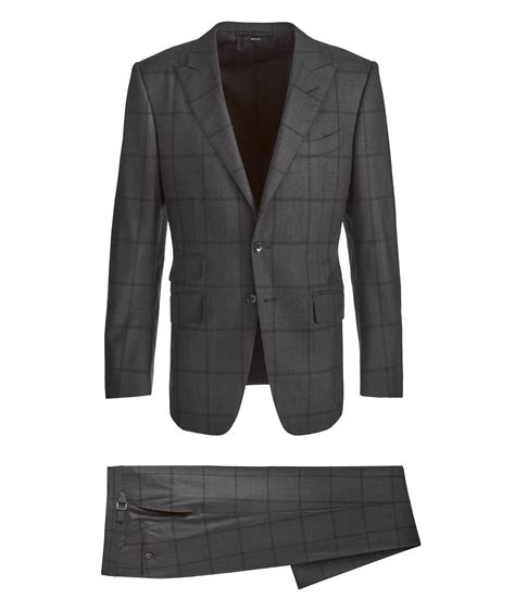 Tom Ford Oconnor Windowpane Checked Wool Suit Suits Harry Rosen