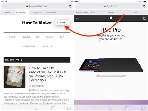 Ipados 15 How To Open Two Safari Windows In Split Screen On The Ipad