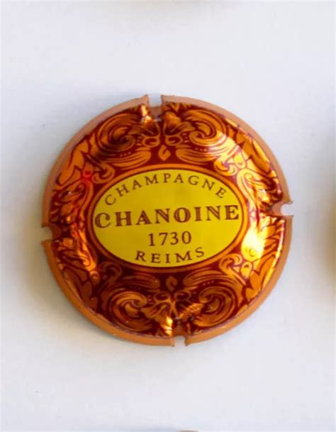 ANCIENNE PLAQUE DE MUSELET CAPSULE DE CHAMPAGNE CHANOINE 1730