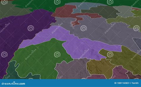 Kwara Nigeria Highlighted Administrative Stock Illustration