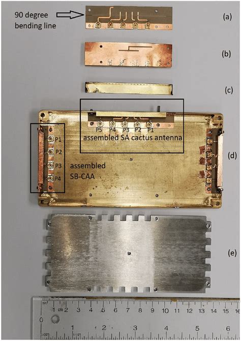 Fabricated Prototype Exploded View A Feeding Network Board With