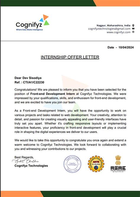 cognifyz cognifyztech cognifyztechnologies dev sisodiya