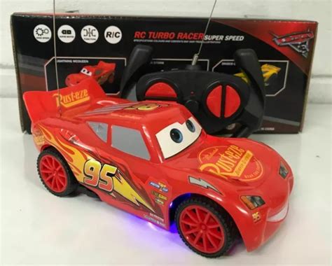 DISNEY LIGHTNING MCQUEEN Cars RC Radio Remote Control Car PicClick UK