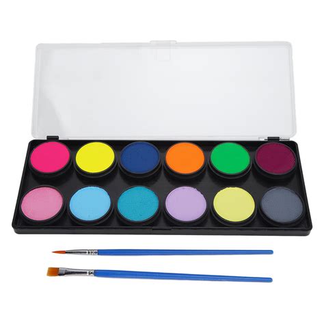 Juego De 12 Colores Para Pintar El Rostro Y El Cuerpo Paletas Para